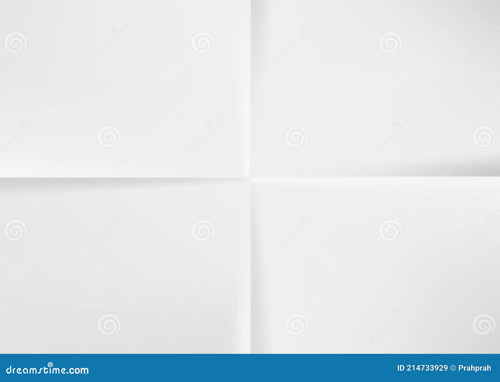 White A4 Paper Folded Four Times Top View Stock Vector - Illustration ...