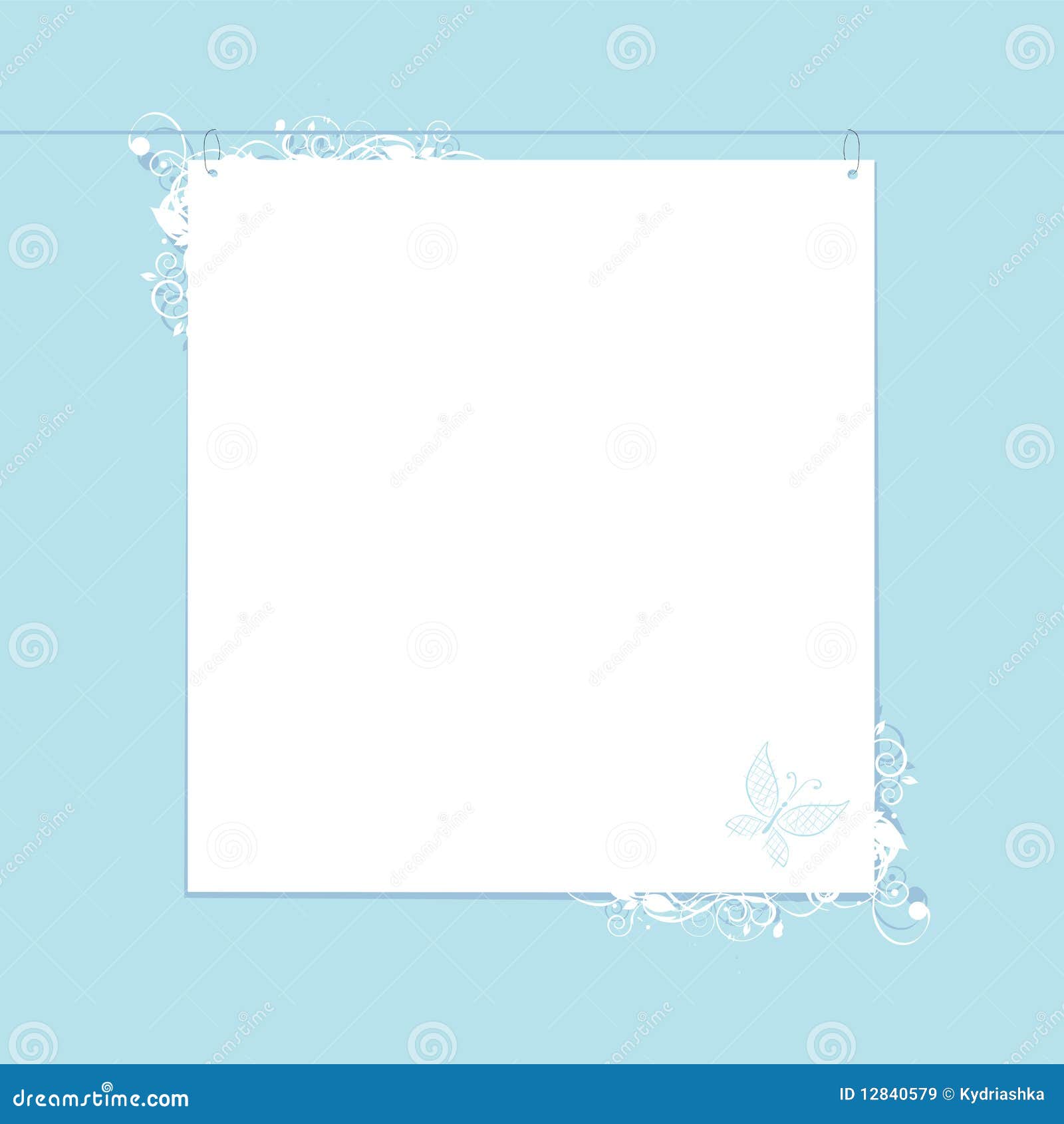 White Paper Form with Place for Your Text Stock Vector - Illustration ...