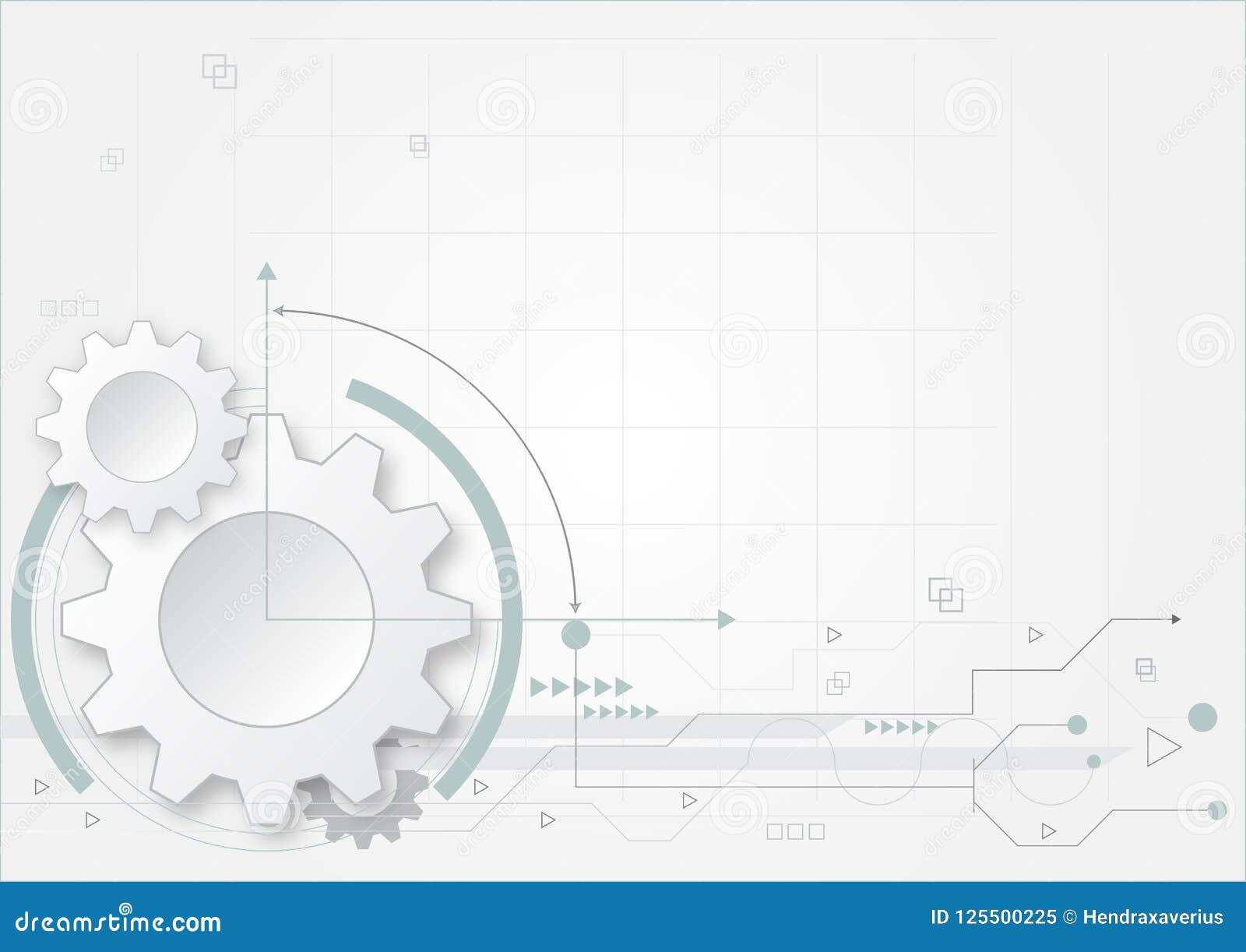 White Paper Gear Abstract Background for Technology Theme Concepts ...
