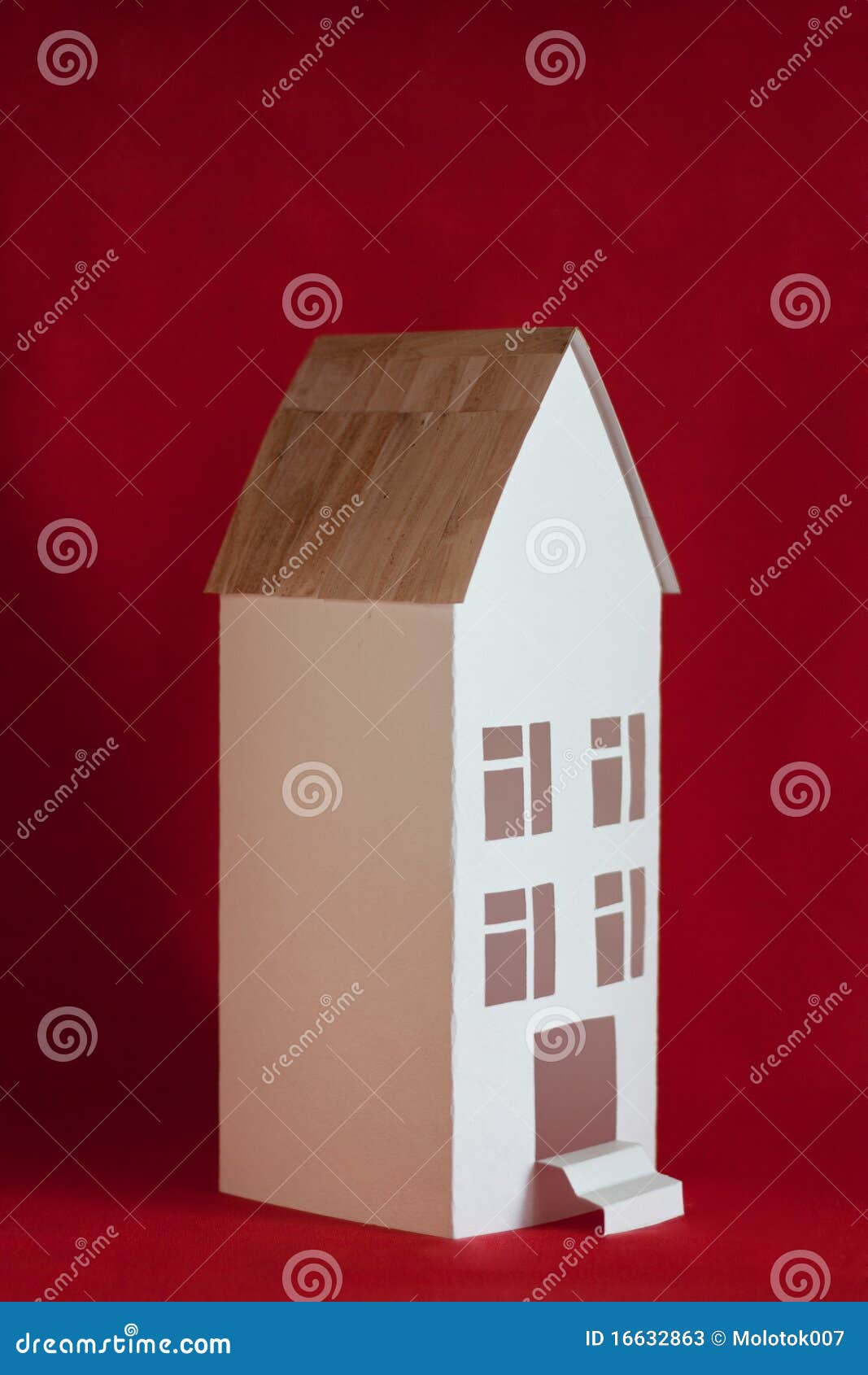 White paper house stock image. Image of white, window - 16632863