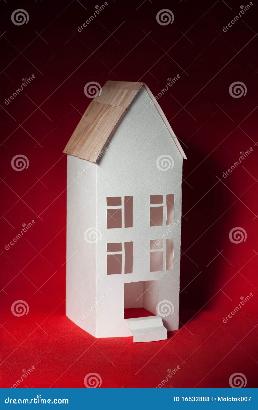 White paper house stock photo. Image of paper, background - 16632888