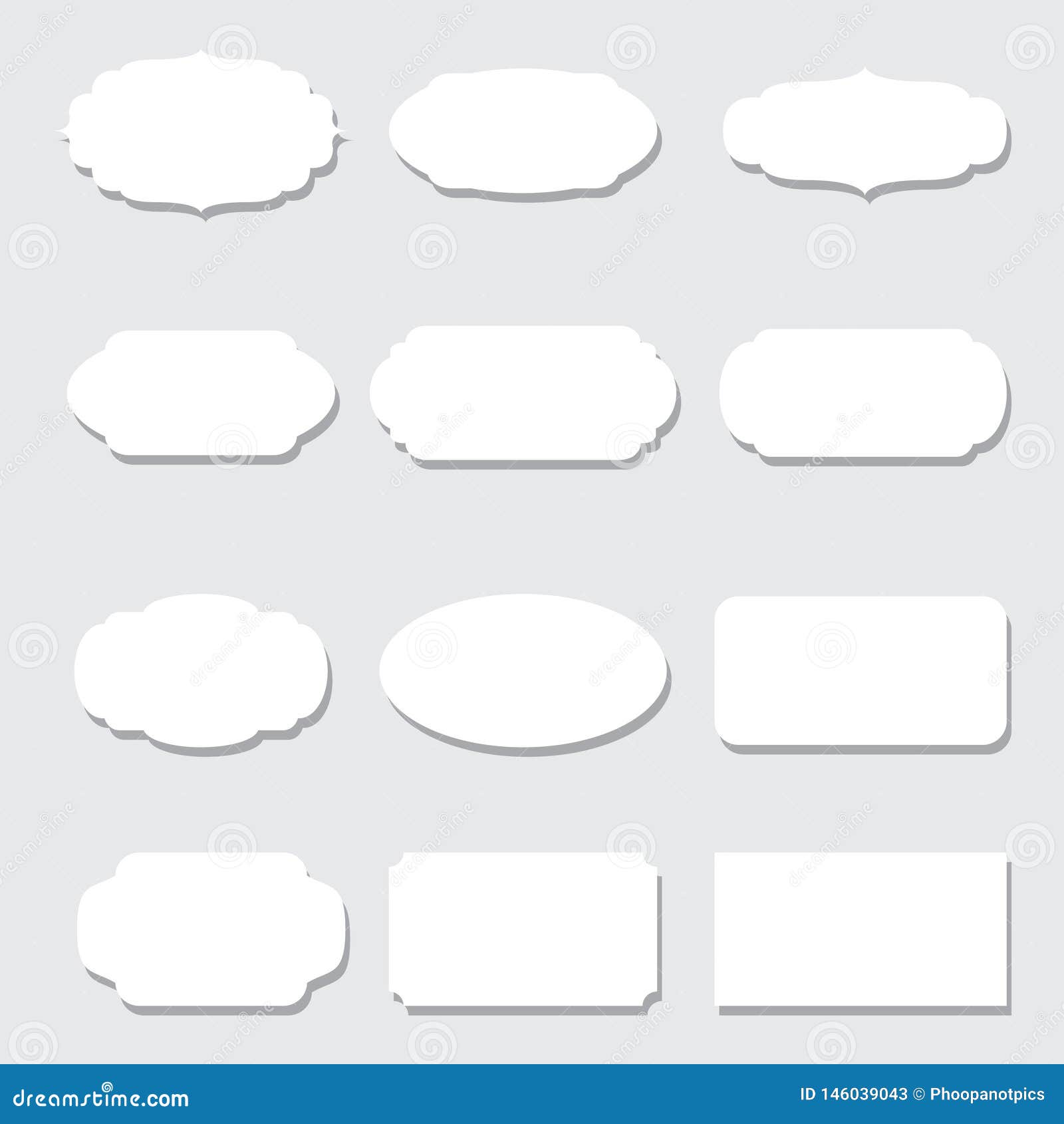 White Paper Label Background Stock Vector - Illustration of background ...