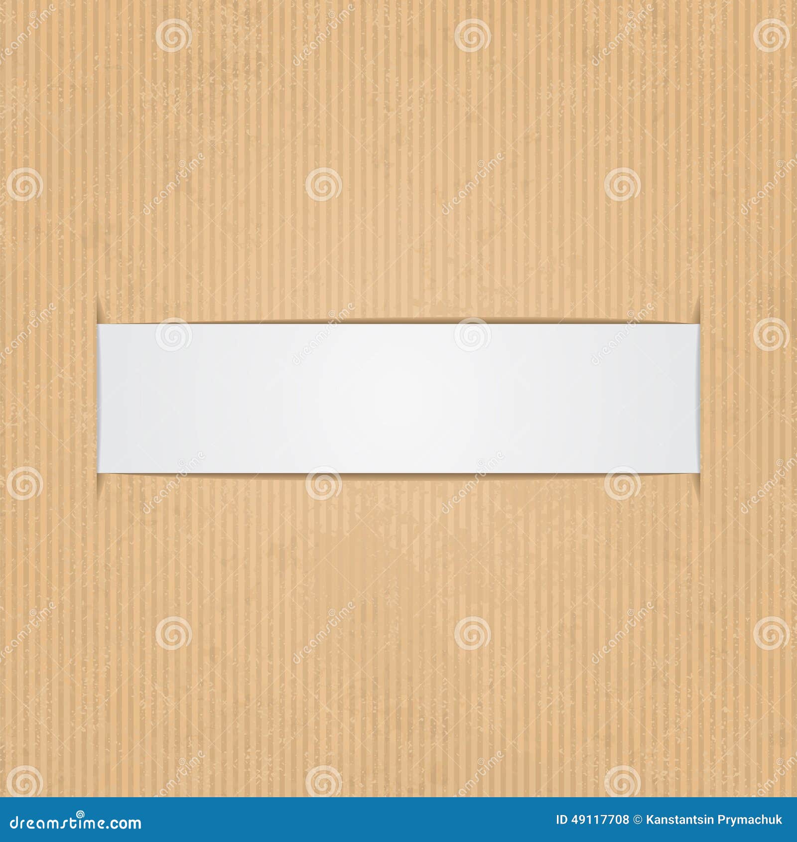 White Paper Label. Vector Illustration Stock Vector - Illustration of ...