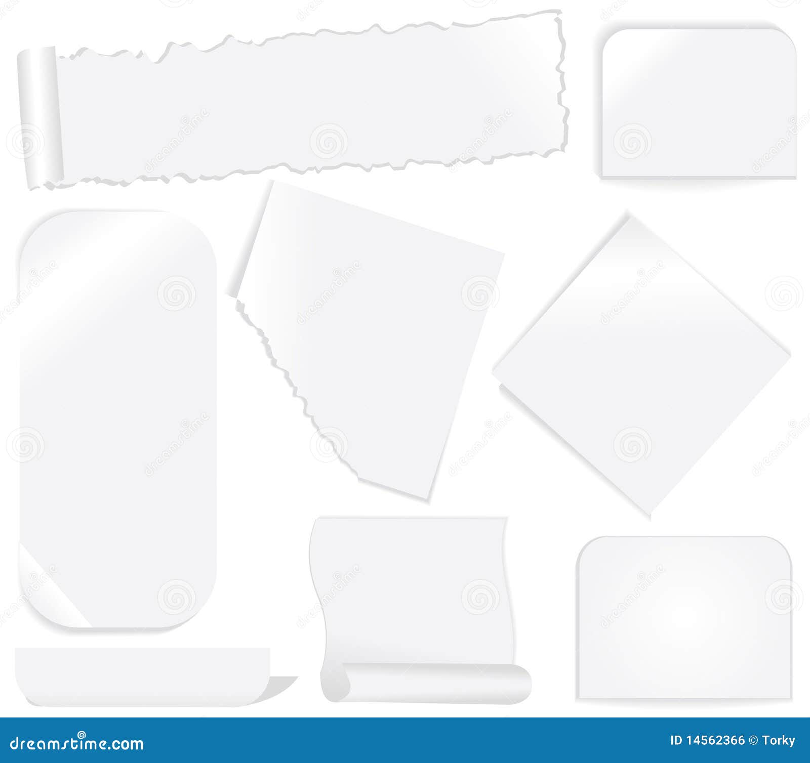 White Paper Labels and Stickers Set 2 Stock Vector - Illustration of ...