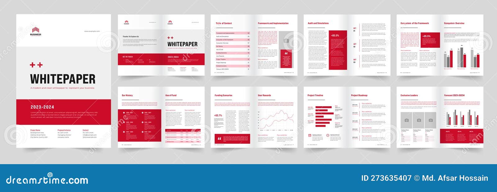 White Paper Layout or White Paper Design Stock Vector - Illustration of ...