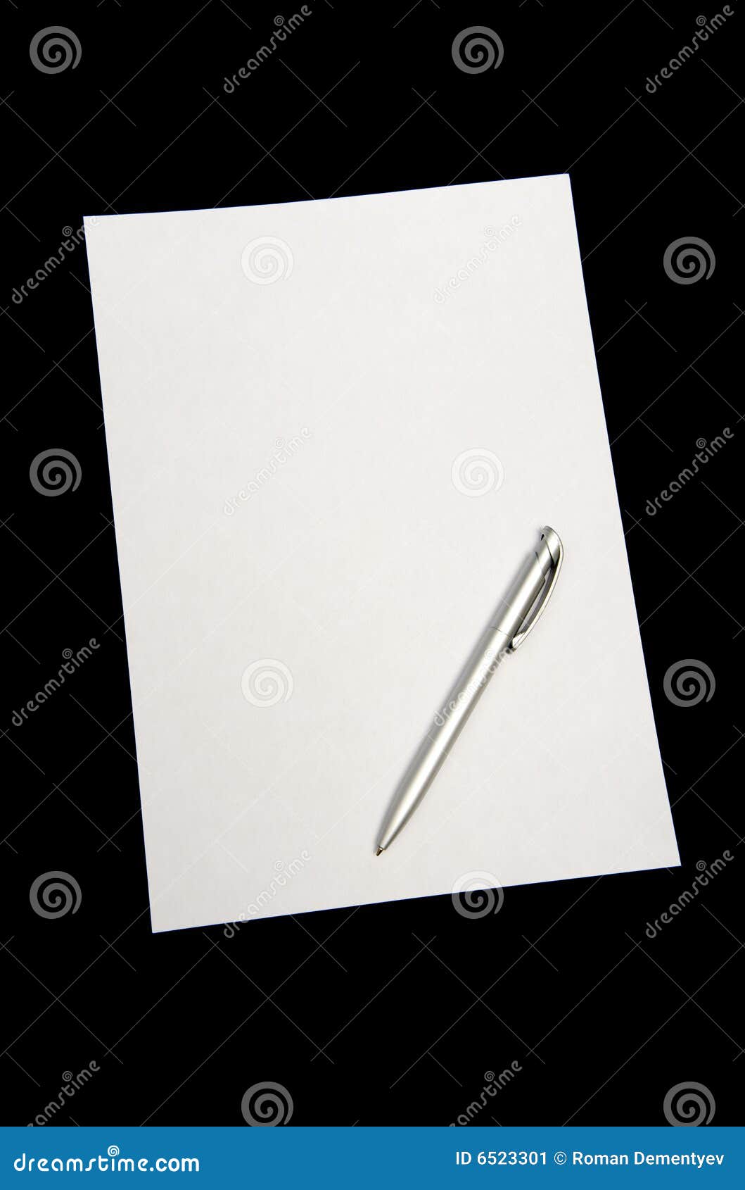 White a Paper for the Letter the Silvery Pencil Stock Image - Image of ...