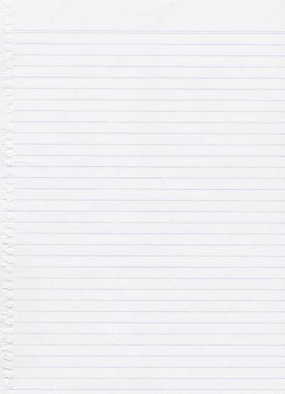 White Lined Paper Blank Background Stock Image - Image of page ...