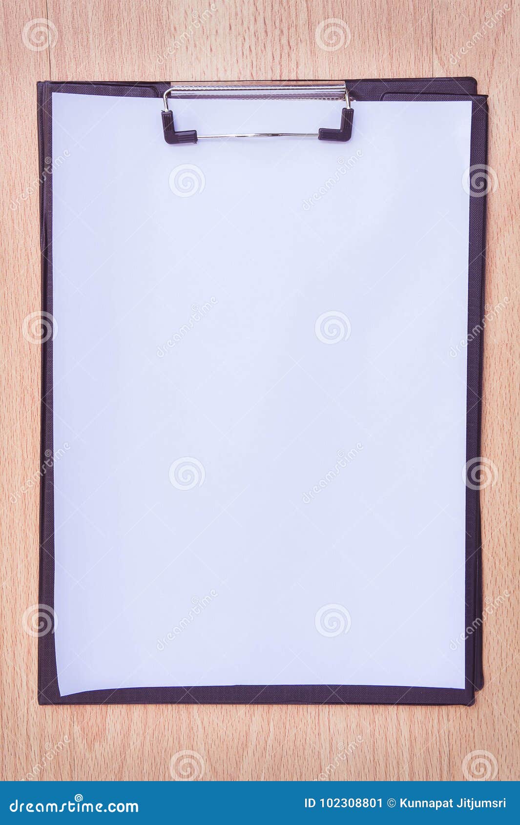 White Paper Note on Bord Blank Space for Text Input. Stock Image ...