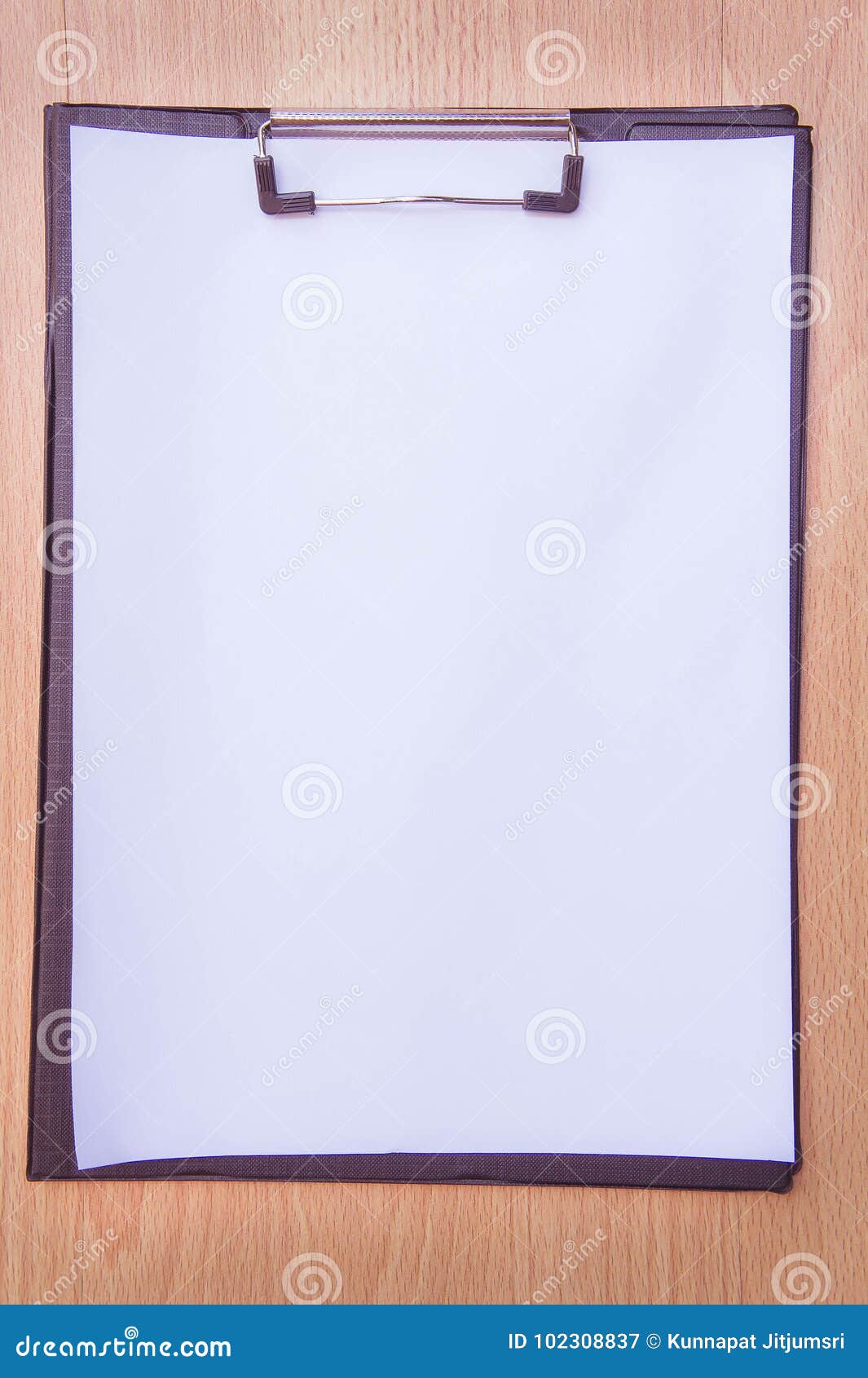 White Paper Note on Bord Blank Space for Text Input. Stock Image ...