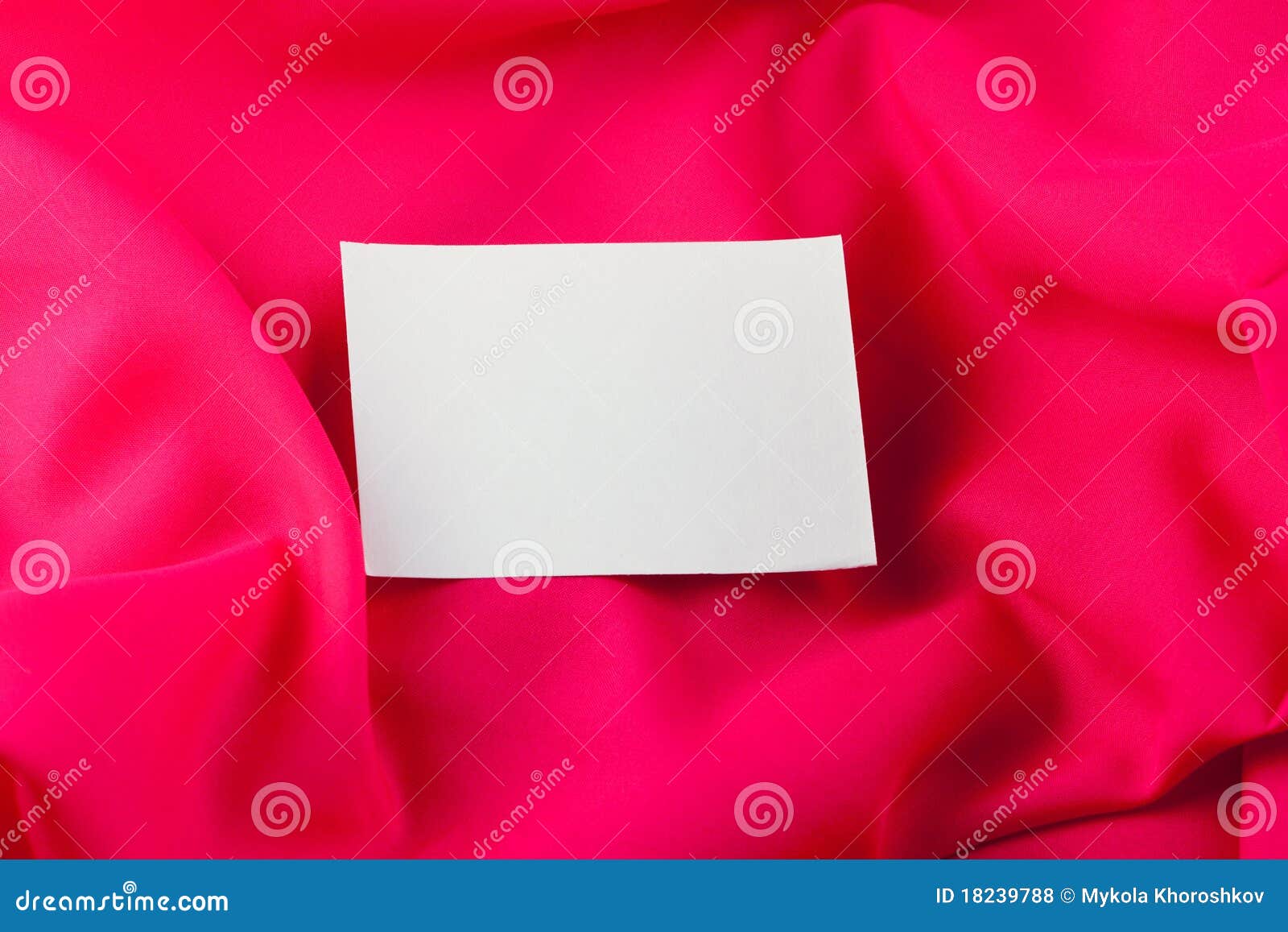 White Paper Note on Red Silk Stock Photo - Image of invitation, notice ...