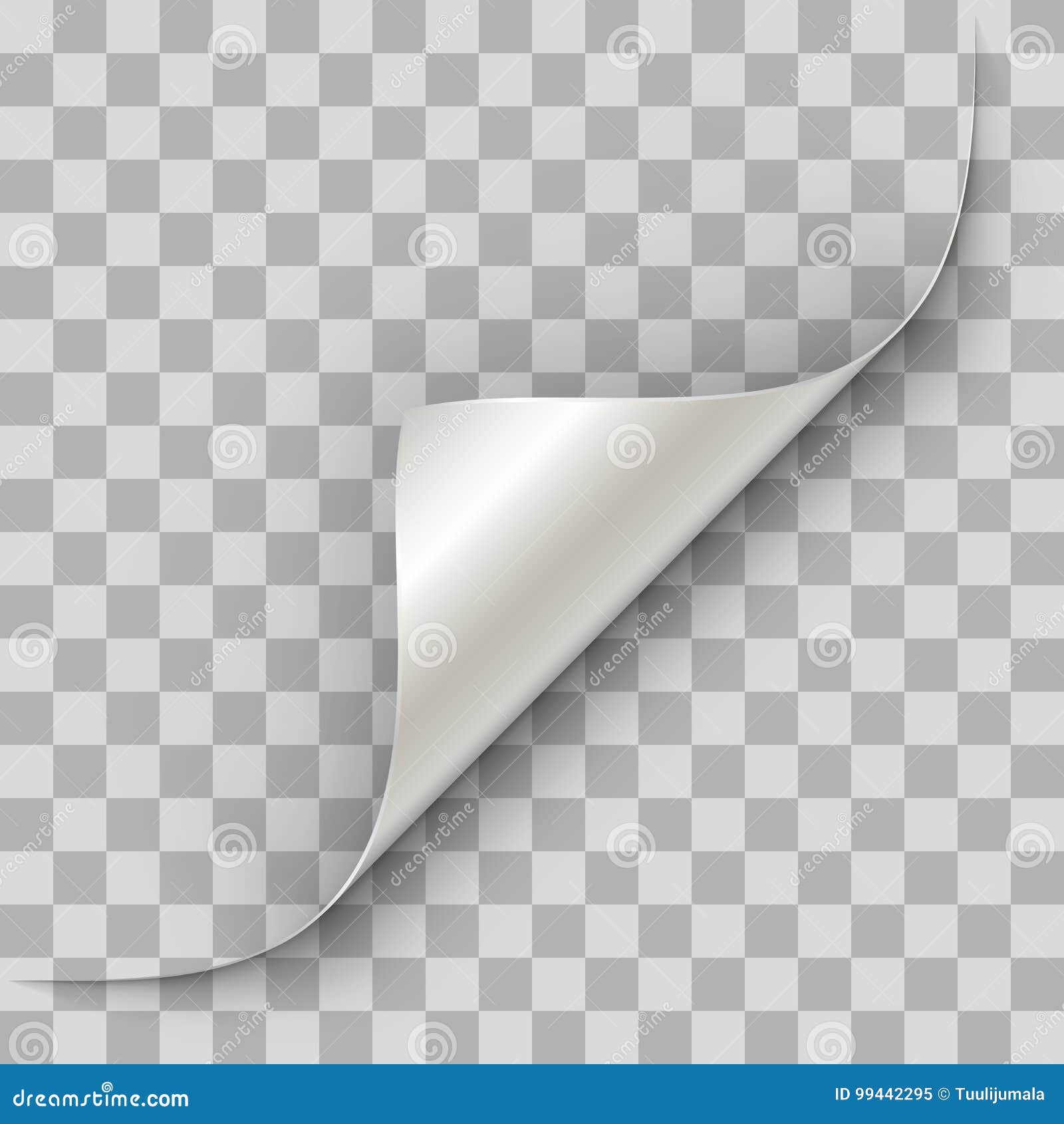 White paper page corner stock vector. Illustration of page - 99442295