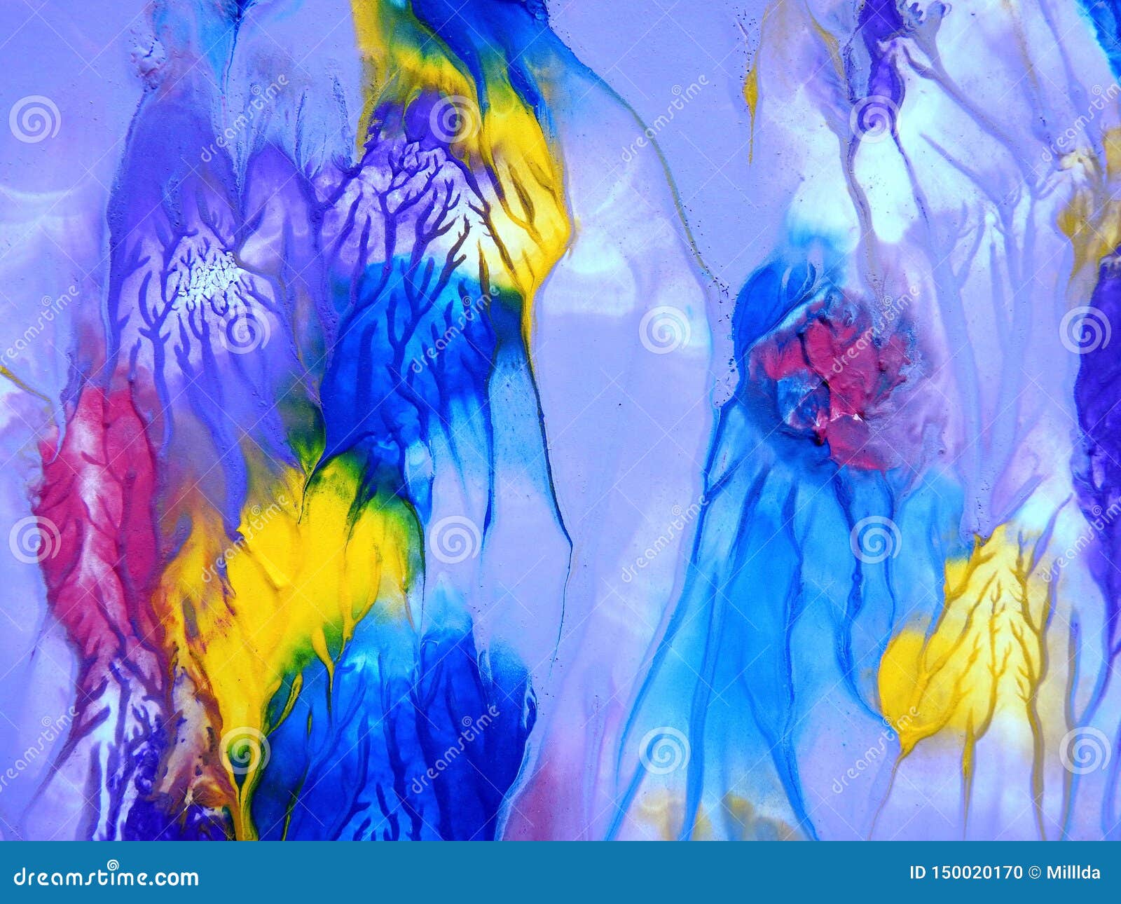 Colorful Painted Surface Texture Stock Photo - Image of smooth ...