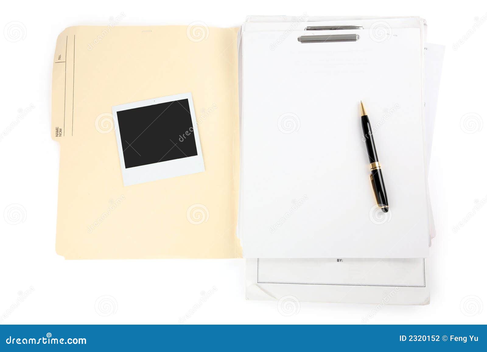White paper and pen stock photo. Image of document, business - 2320152