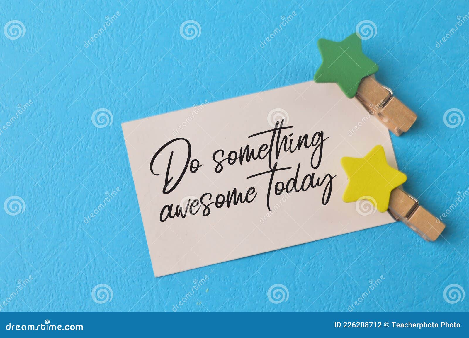 White Paper with Phrase DO SOMETHING AWESOME TODAY Stock Photo - Image ...