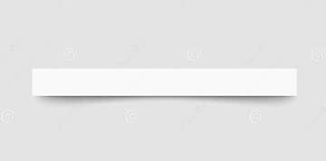 White Paper Piece with Realistic Shadow Texture, Blank Rectangle Sheet ...