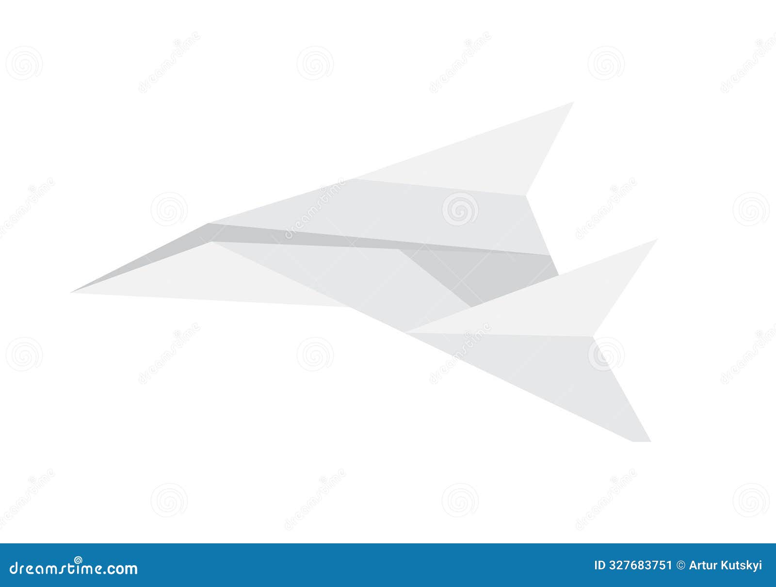 White Paper Plane Flying, Cute Idea of Letter and Online Message Stock ...