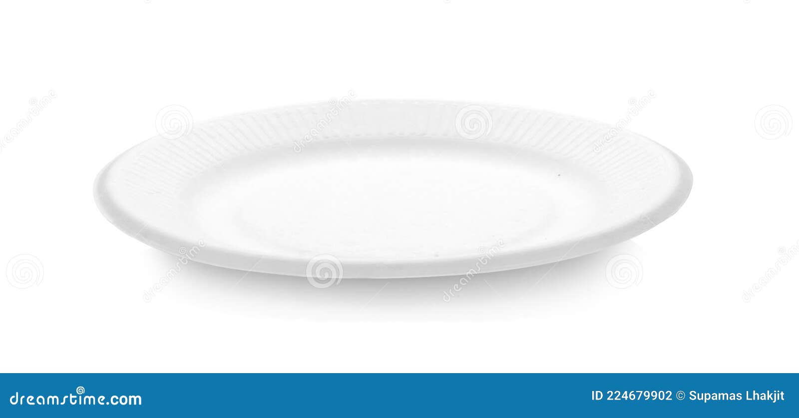 White Paper Plate on White Background Stock Photo - Image of wrap, menu ...