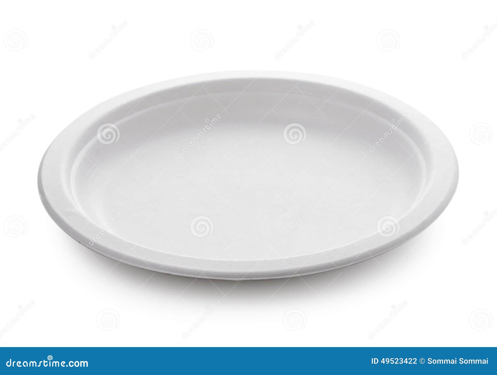 White Paper Plate On White Background Royalty-Free Stock Image ...