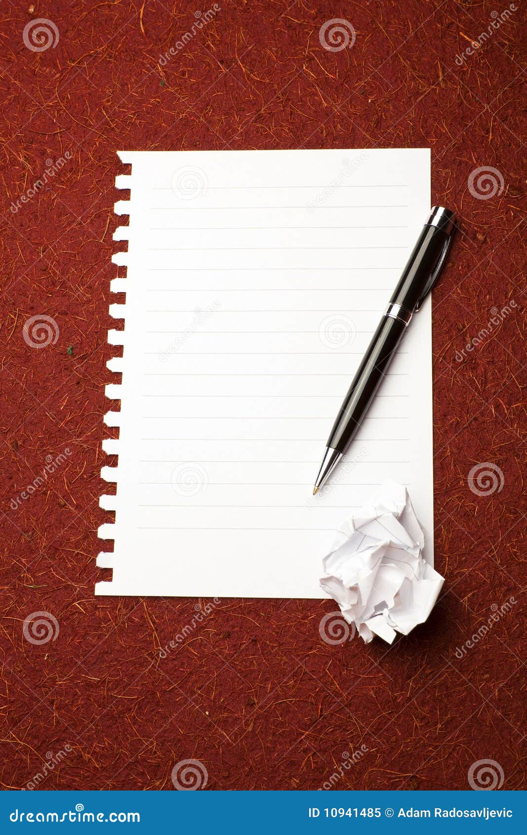 White Paper Ready for Writing Stock Image - Image of communication ...