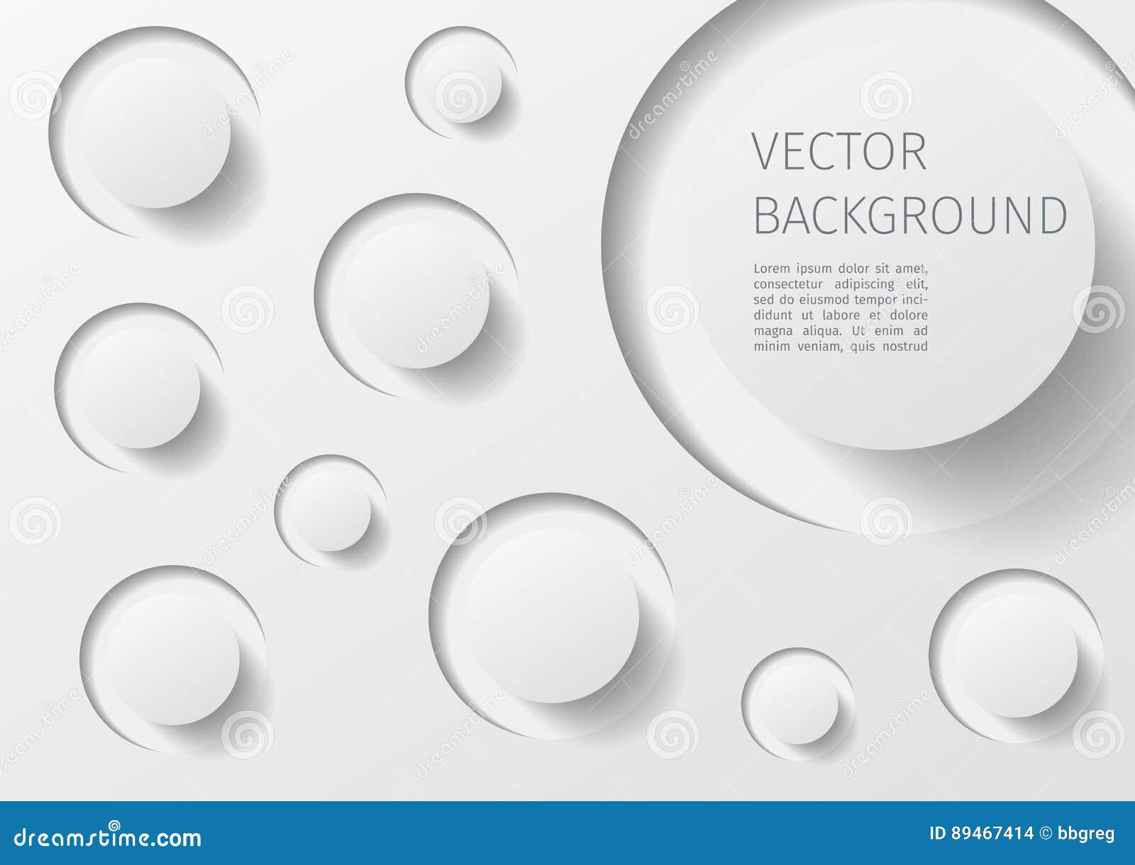 White Paper Rectangular Abstract Background Banner with Drop Shadows ...