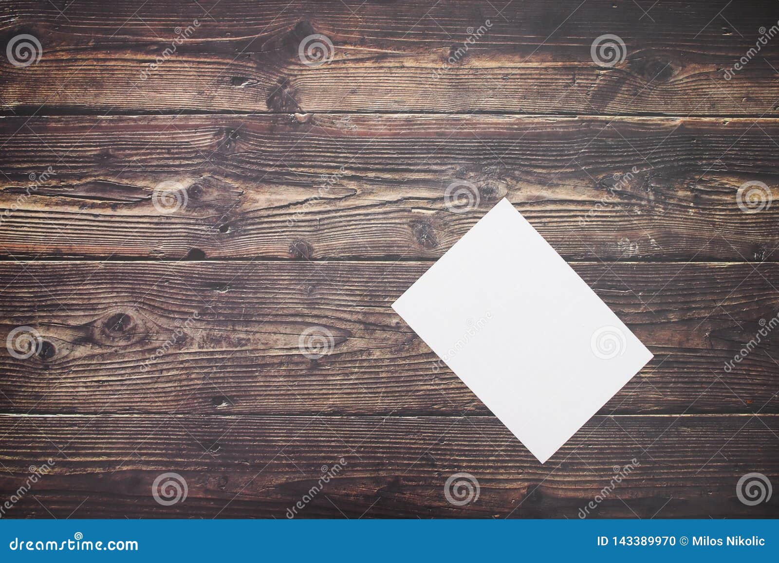 White Paper on Right Side of Table Stock Photo - Image of closeup ...