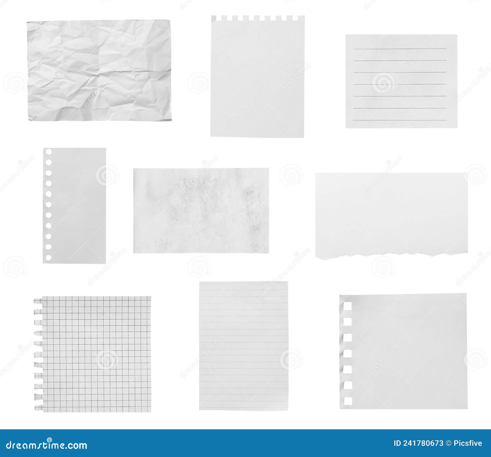 White Paper Ripped Message Torn Stock Image - Image of collection ...