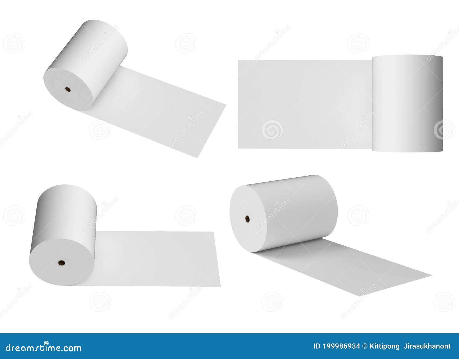 White paper rolls stock illustration. Illustration of warehouse - 199986934
