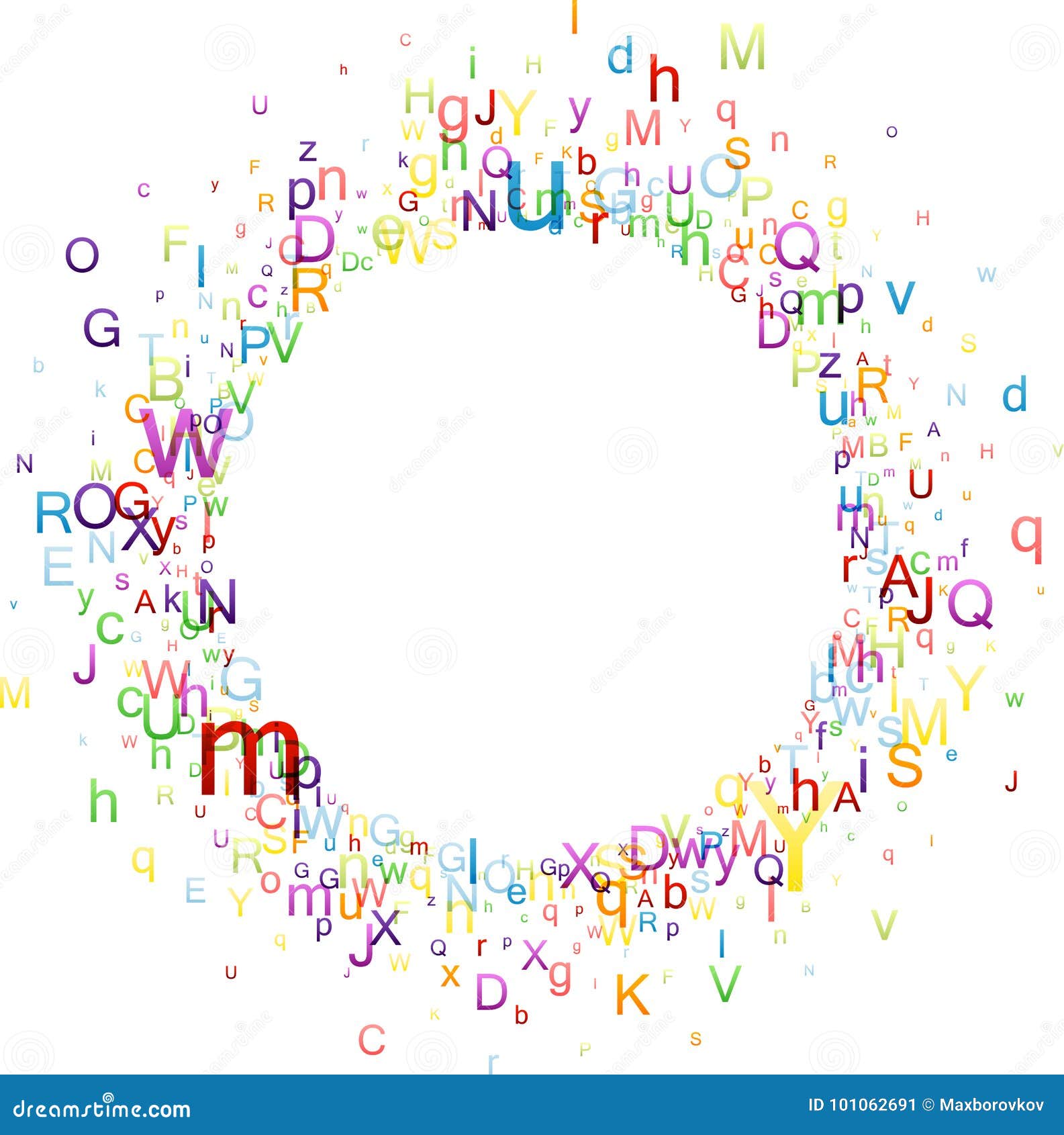 Round Background with Letters. Stock Vector - Illustration of text ...