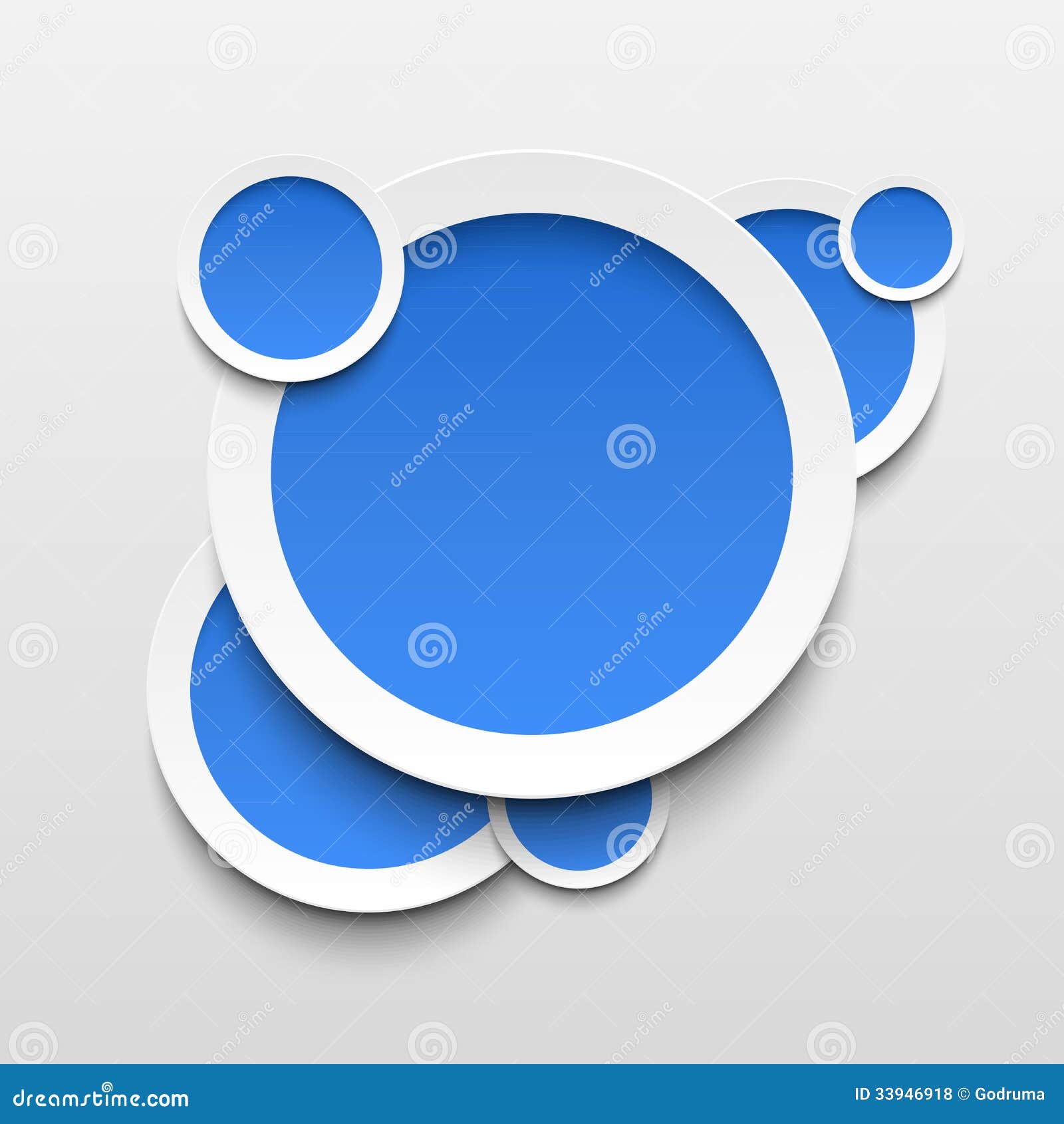 White paper round bubble. stock vector. Illustration of badge - 33946918