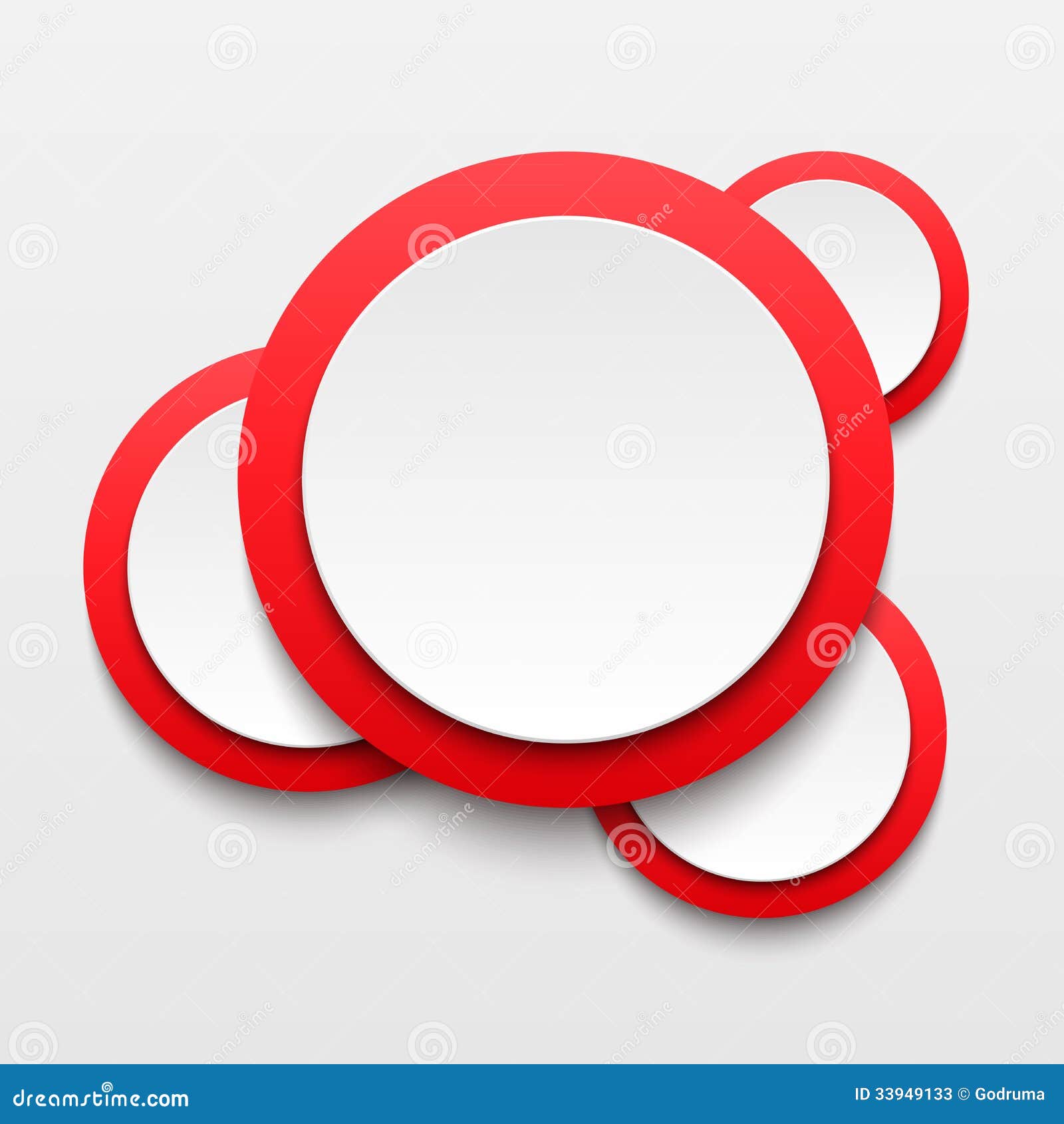 White paper round bubble. stock vector. Illustration of shape - 33949133