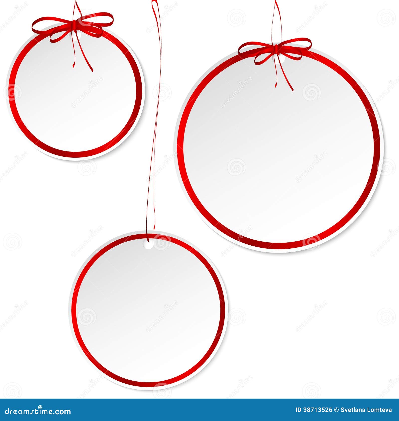 White paper round notes stock illustration. Illustration of bows - 38713526