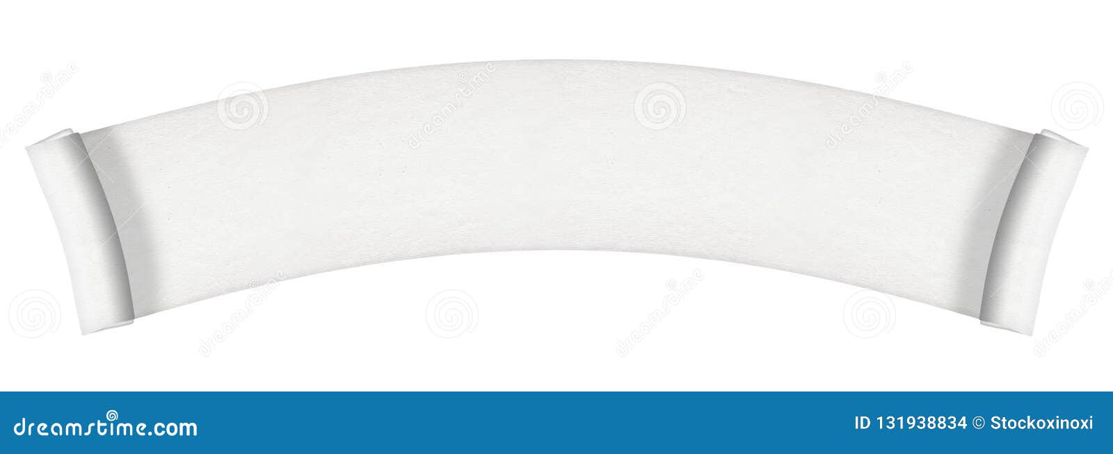White Paper Scroll - Long Curved Stock Photo - Image of love, antique ...