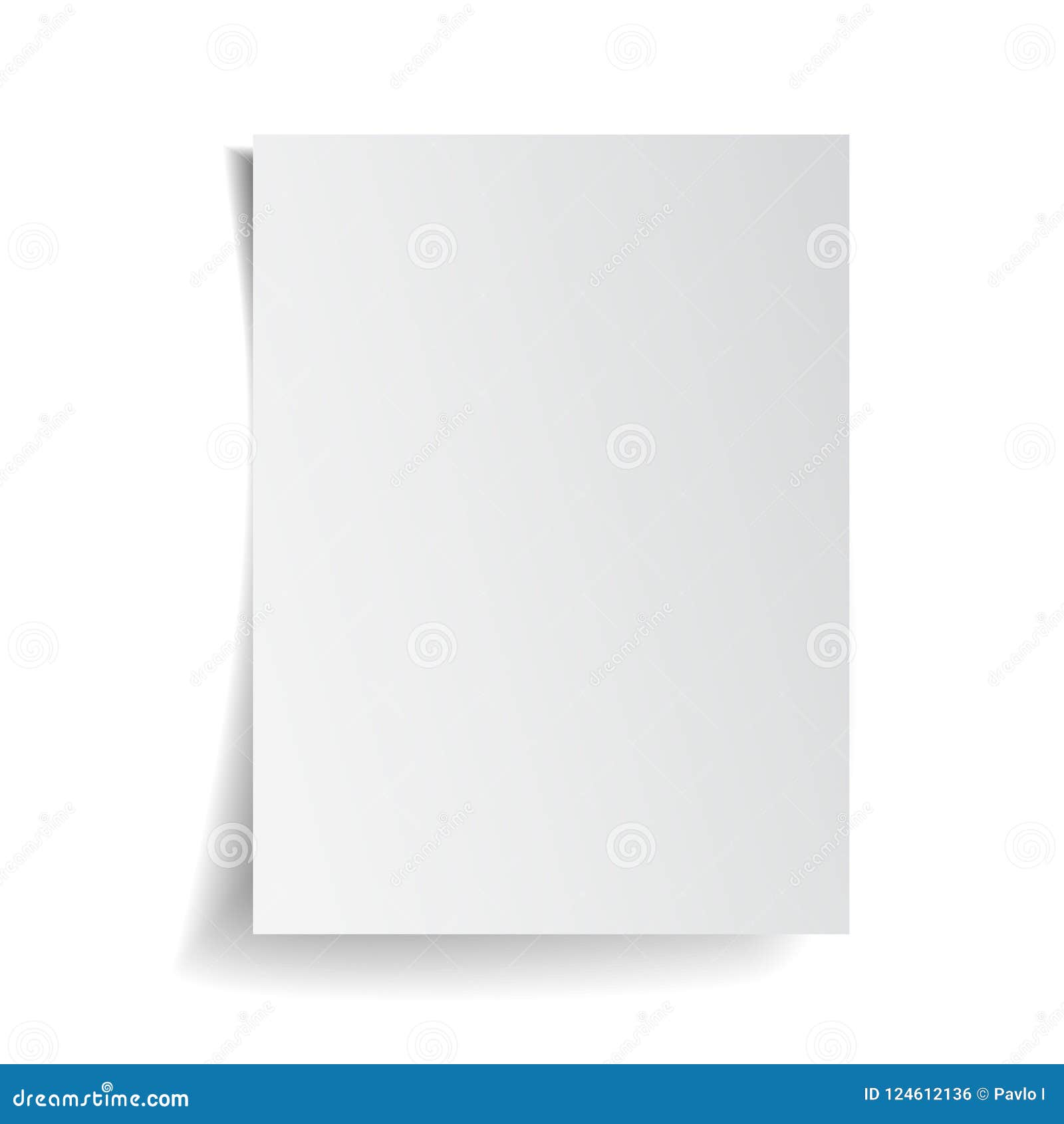 White Paper with Shadows - Vector Stock Vector - Illustration of mail ...