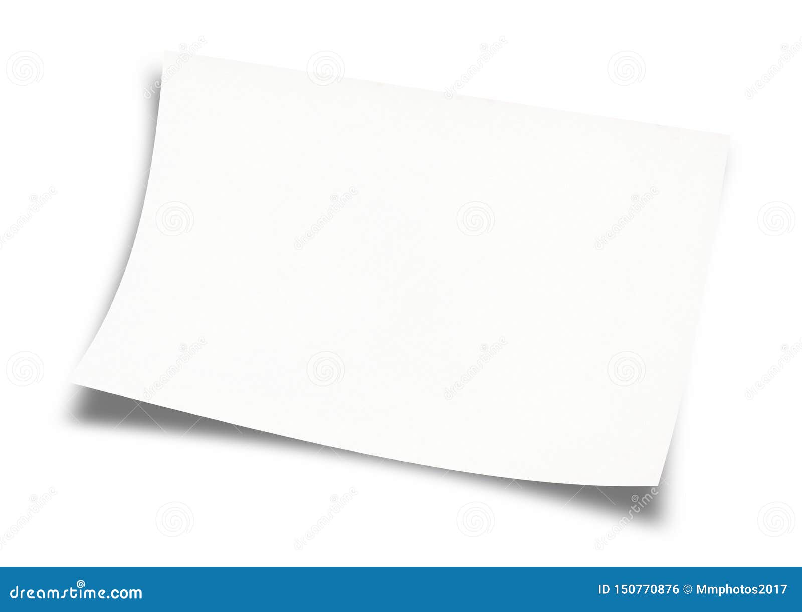 White Paper sheet isolated stock illustration. Illustration of note ...