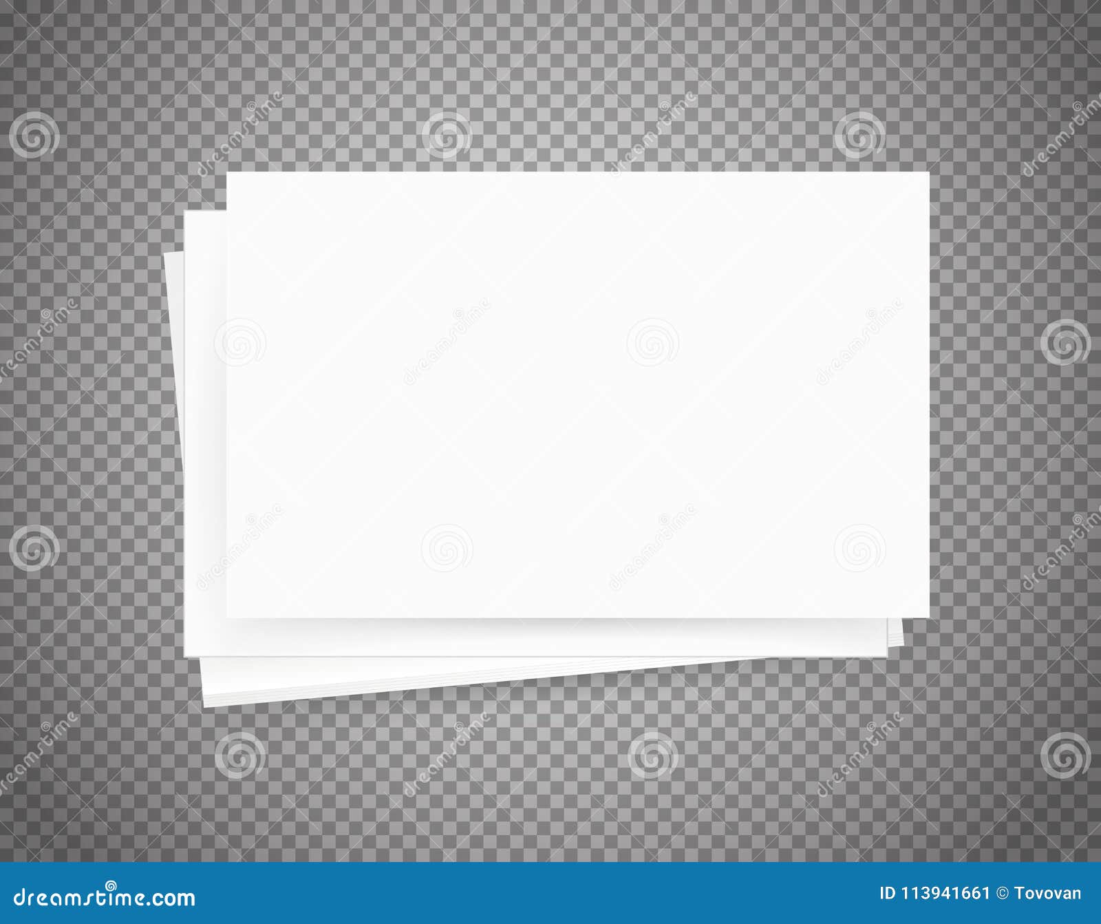 White Paper Sheets On Transparent Background Stock Vector ...