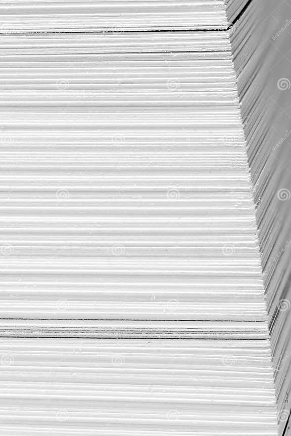 White paper stack stock photo. Image of background, angle - 87259034