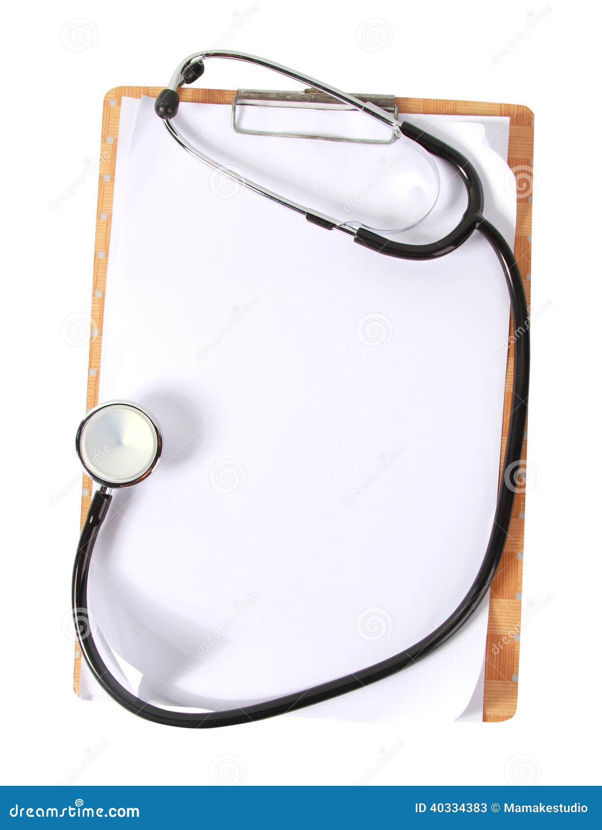 White Paper and Stethoscope for Medical Note Stock Image - Image of ...