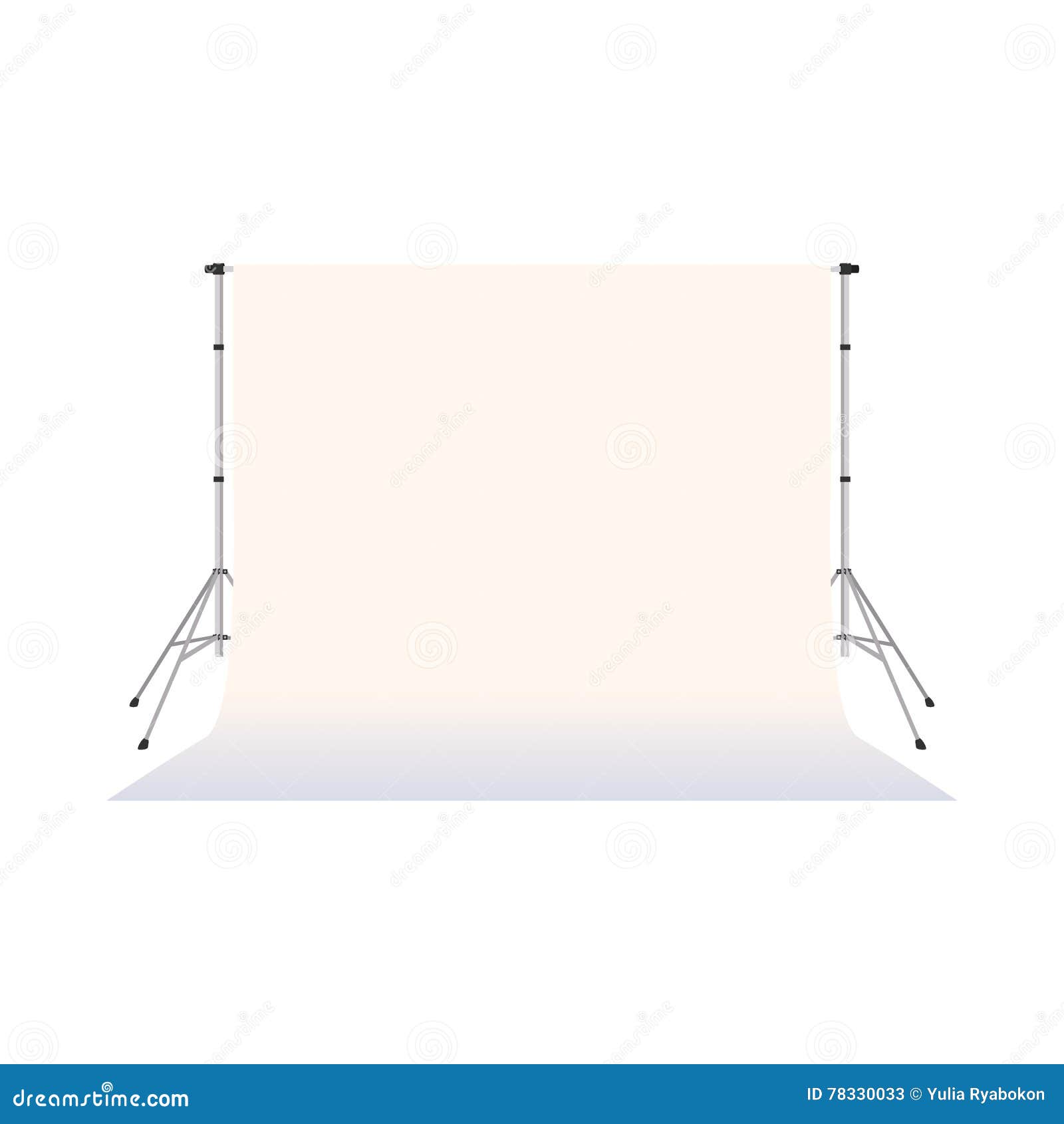 White Paper Studio Backdrop Icon, Cartoon Style Stock Vector ...