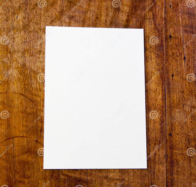 White paper on table stock photo. Image of note, cardboard - 13912022