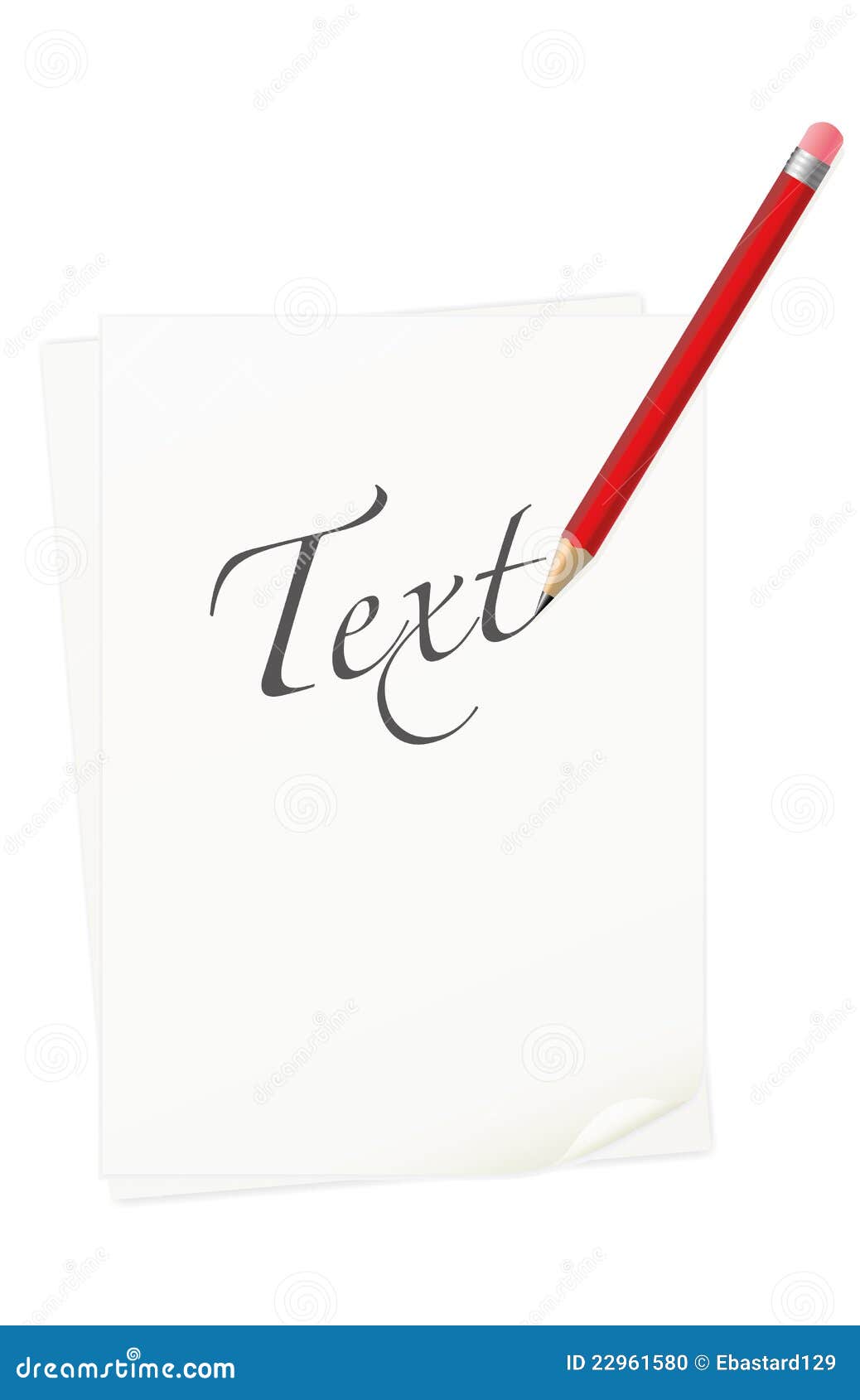 White paper for text stock illustration. Illustration of white - 22961580