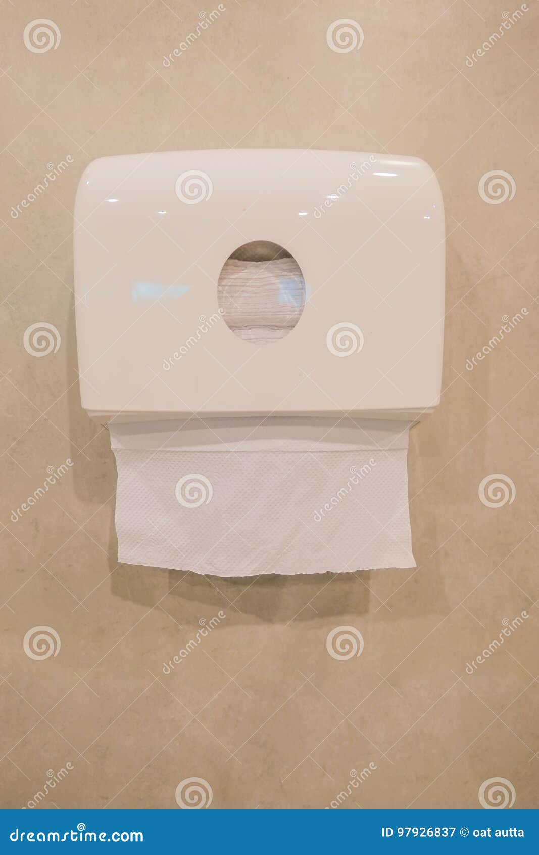 White Paper Towel Box in the Bathroom Stock Image - Image of bathroom ...