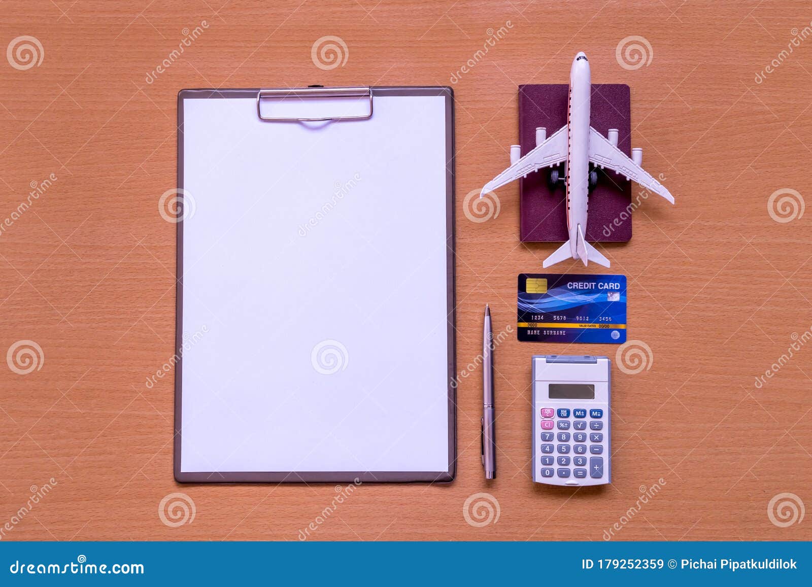 White Paper Travel Form with Model and Policy Document Stock Image ...