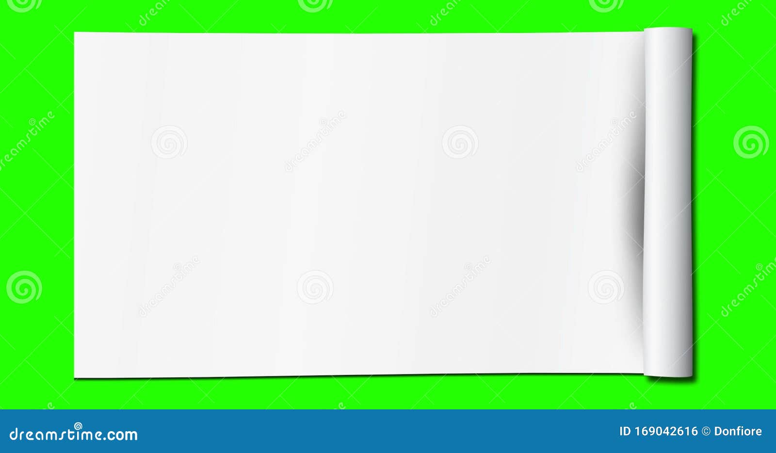 White Paper Unrolled with Multi Effects Unrolled on the Chroma Key ...