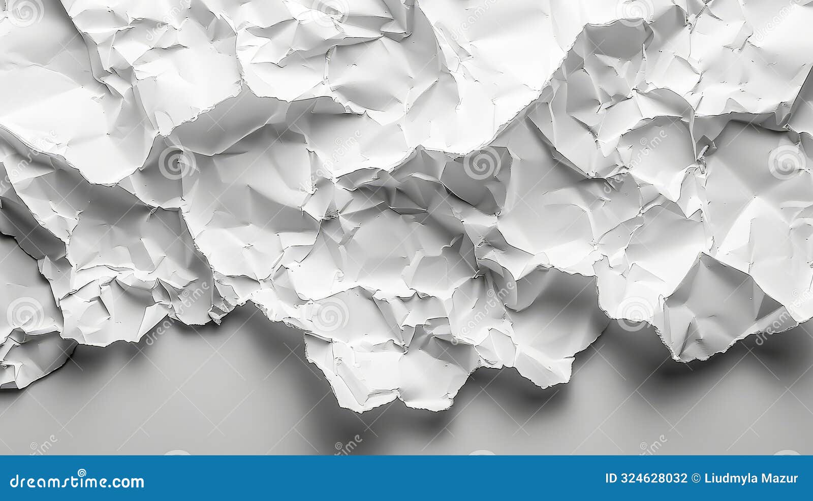 A White Paper with a Wave Pattern. Stock Photo - Image of sheet, paper ...