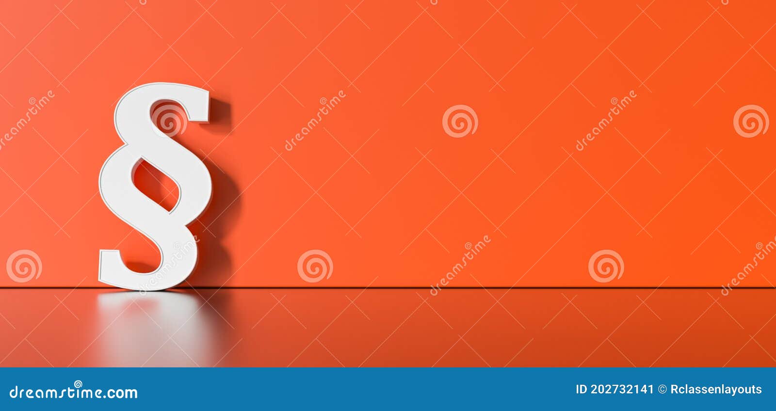 White Paragraph Sign on Red Background with Empty Space on Left Side ...