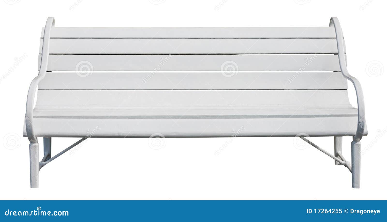 White park bench cutout stock image. Image of background - 17264255
