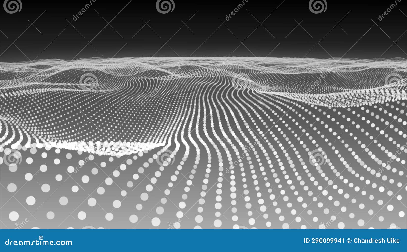 White Particle Mesh Wave Cyber Technology Background , Seamless ...