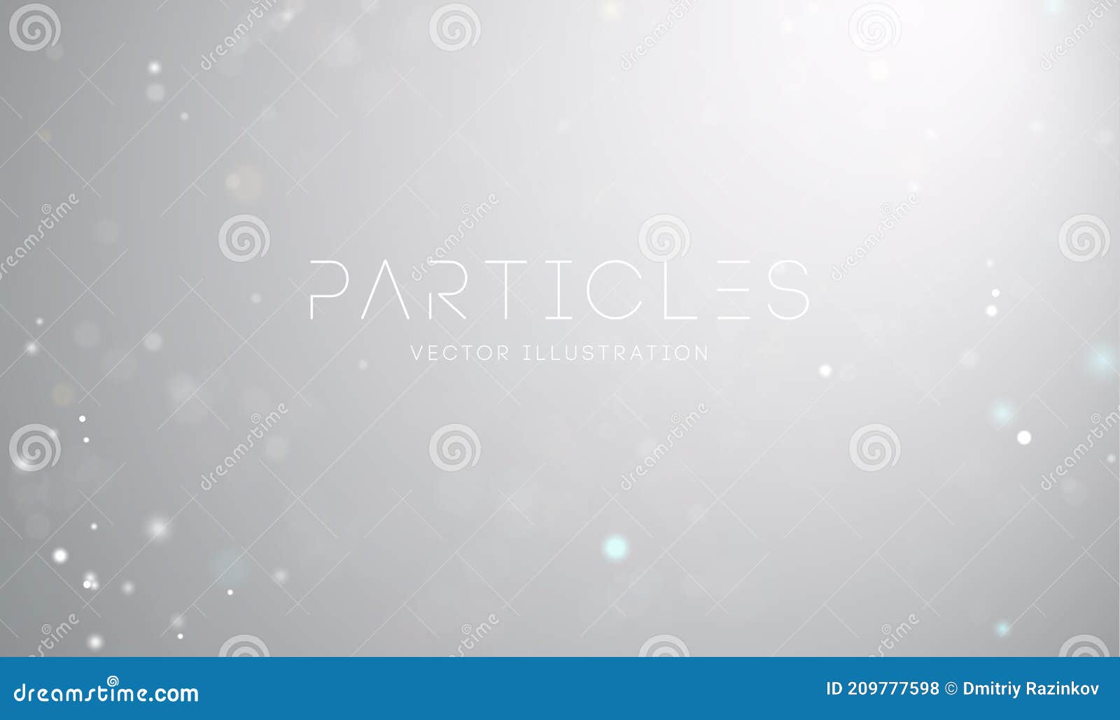 White Particles On Grey Background. White Data Bokeh Dust Abstract ...