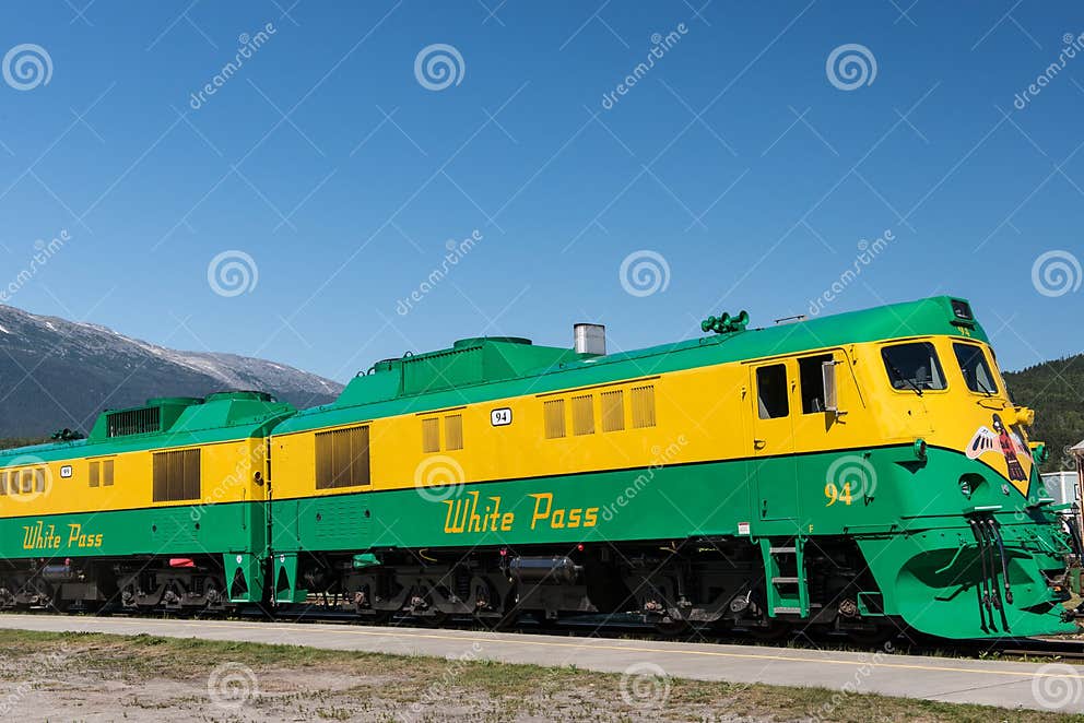 White Pass Train editorial stock photo. Image of railroad - 48004733