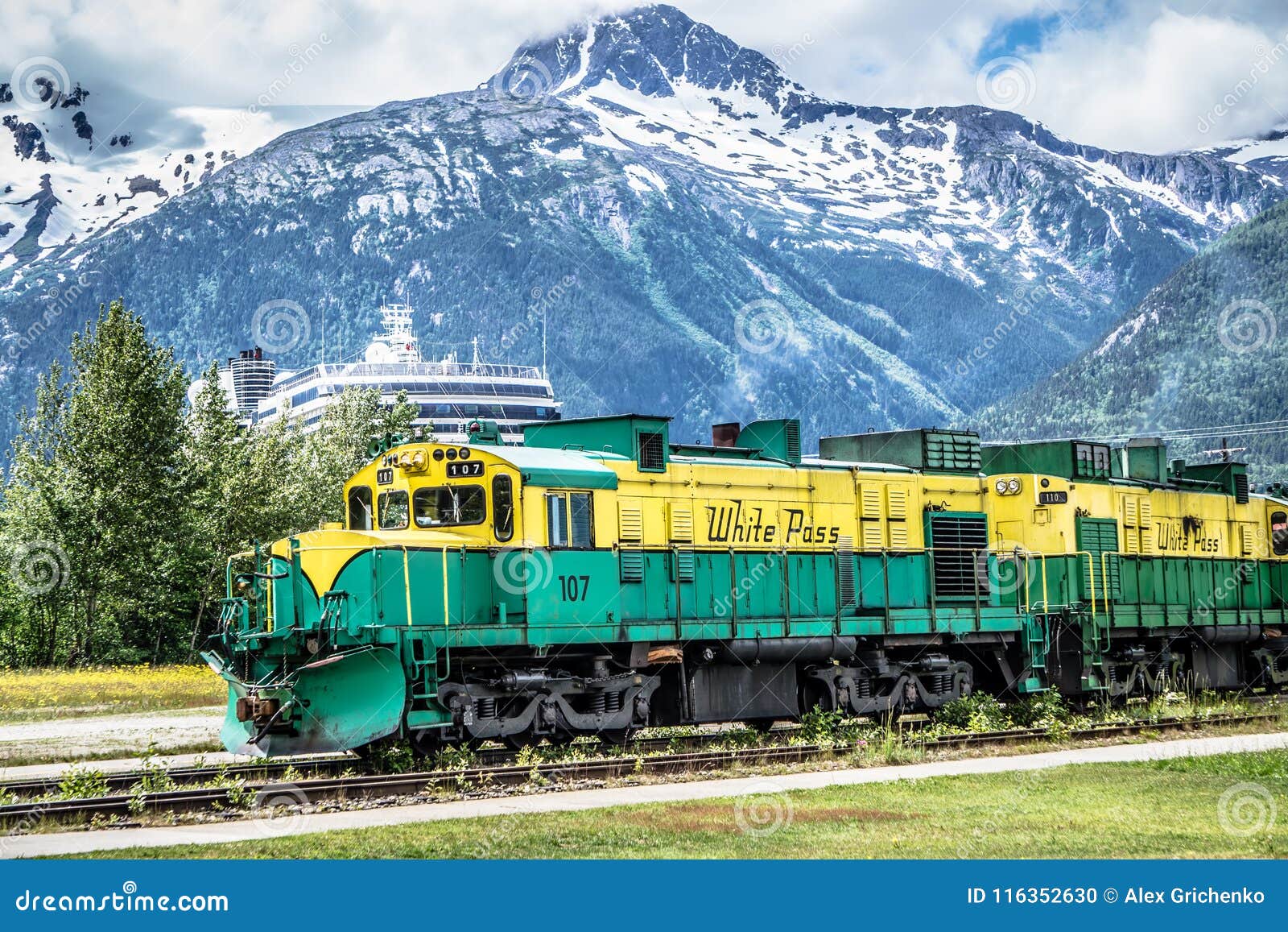 White Pass and Yukon Railway, Skagway, Alaska Editorial Image - Image ...